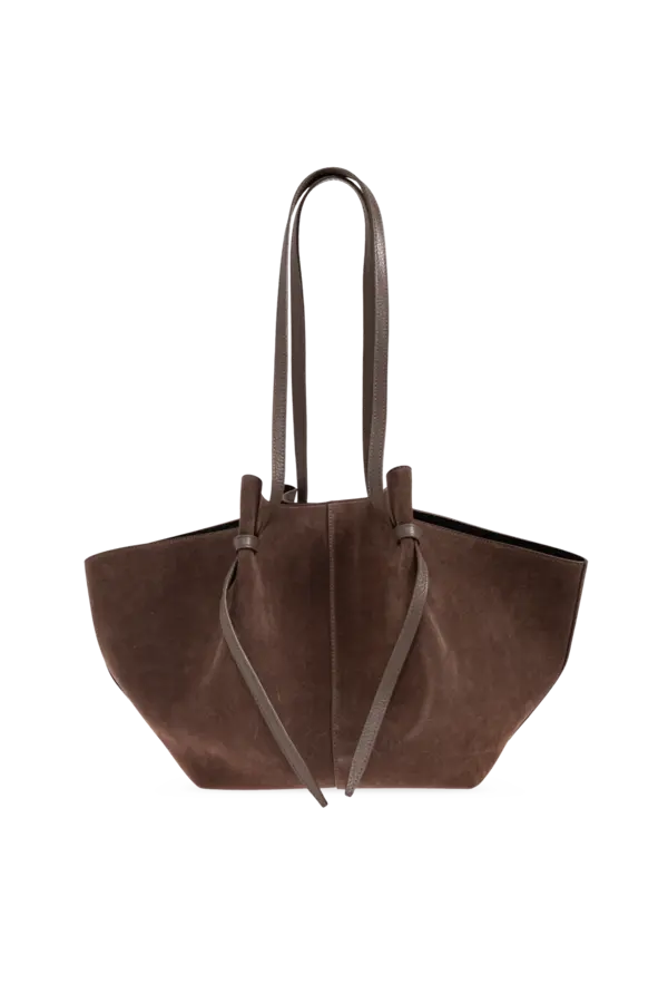 Yuzefi Trapeze Suede Shopper - Brown