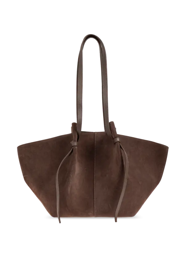 Yuzefi Trapeze Suede Shopper - Brown