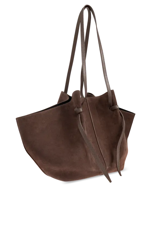 Yuzefi Trapeze Suede Shopper - Brown
