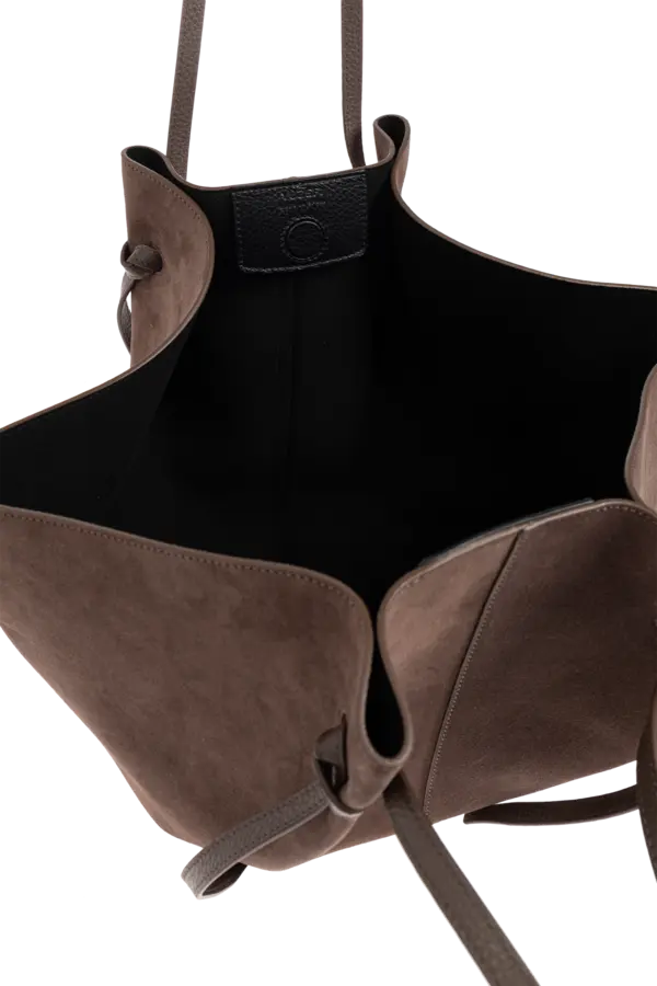 Yuzefi Trapeze Suede Shopper - Brown