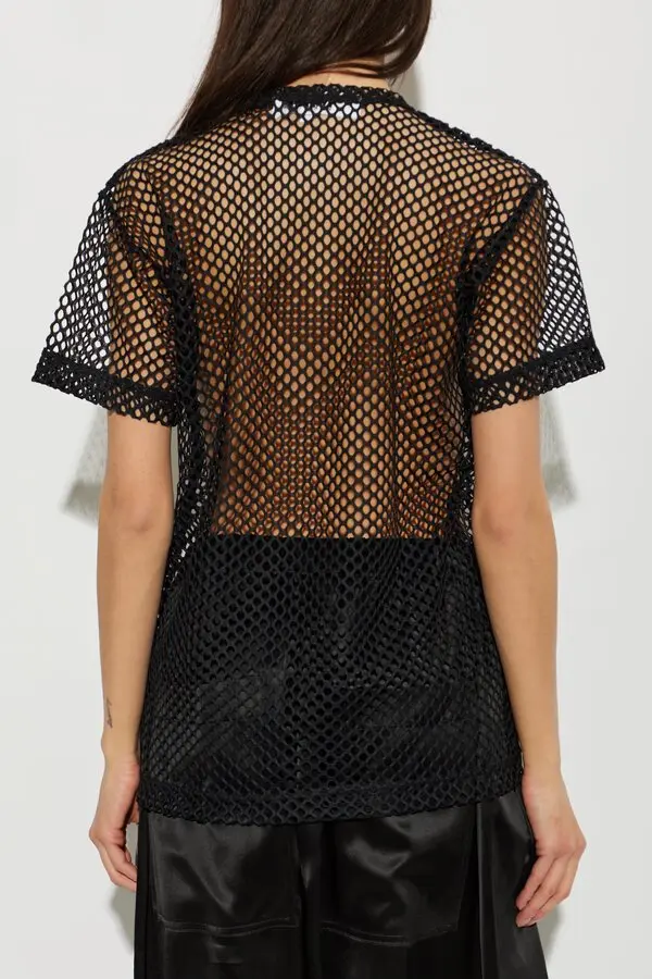 Play Comme Des Garcon Transparent T-shirt With Iconic Heart Patch