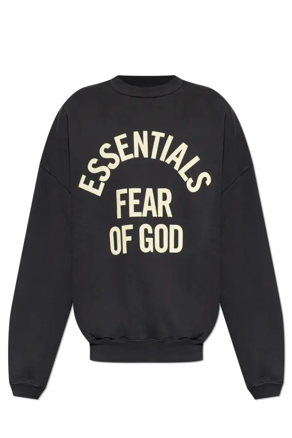 Fear Of God Sweatshirt With Logo - Black