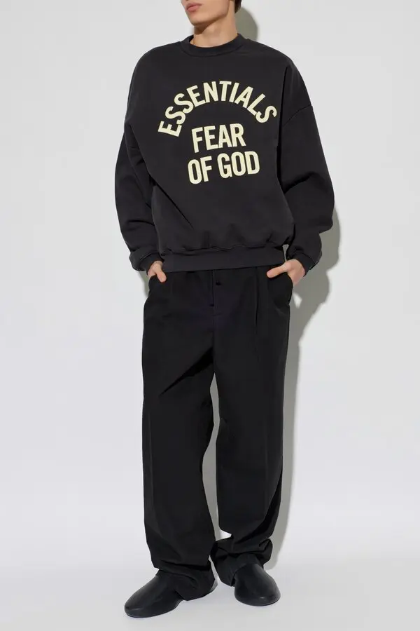 Fear Of God Sweatshirt With Logo - Black