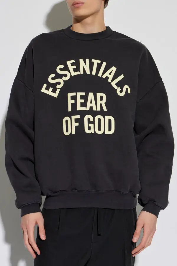 Fear Of God Sweatshirt With Logo - Black