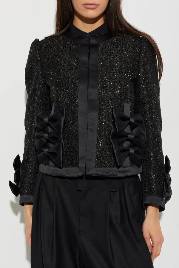Comme Des Garçons Blazer With Shimmering Appliqués
