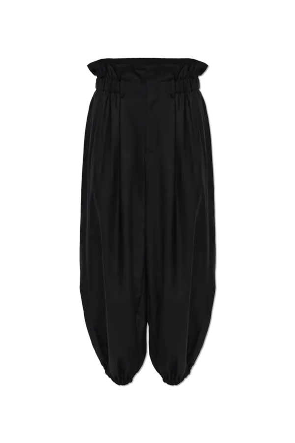 Comme Des Garçons Cuffed Hem Trousers - Black