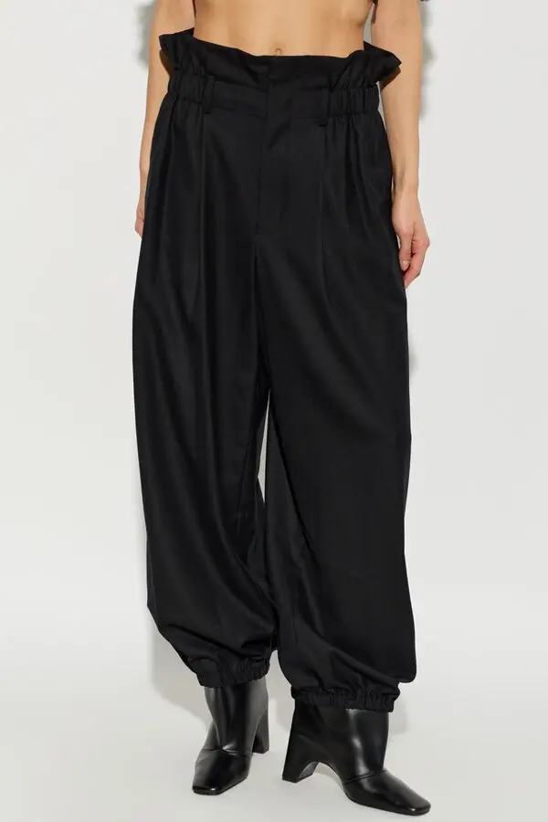 Comme Des Garçons Cuffed Hem Trousers - Black