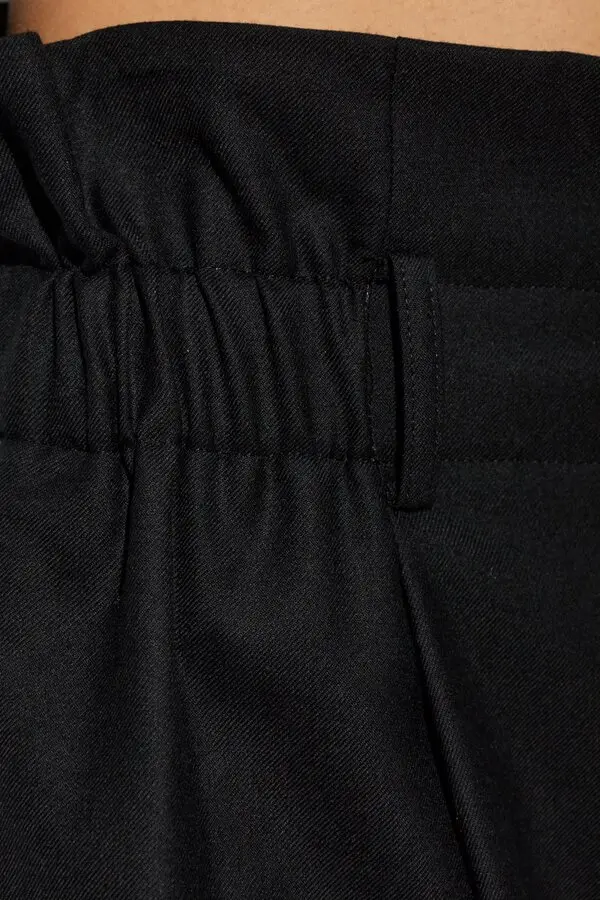 Comme Des Garçons Cuffed Hem Trousers - Black