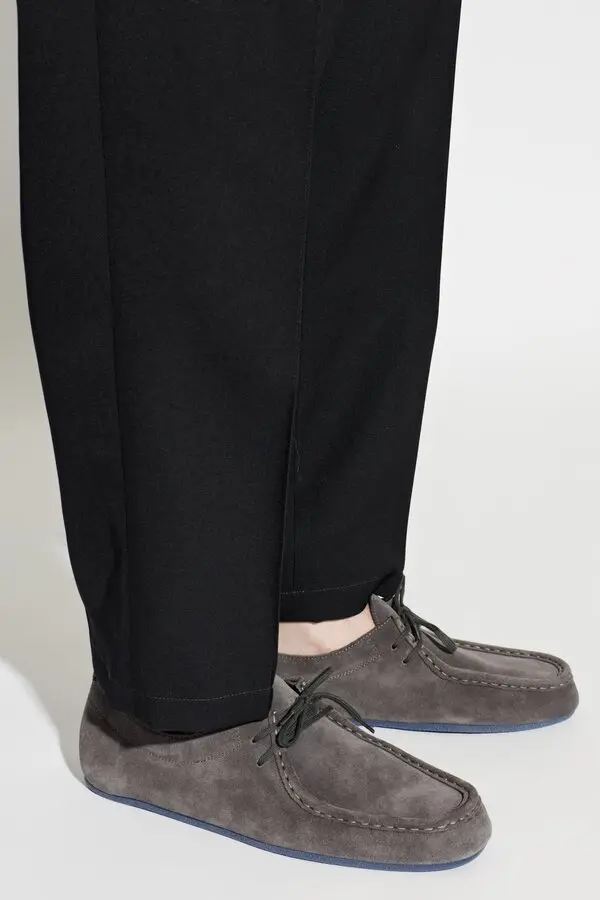 JIL SANDER Suede Loafers - Grey