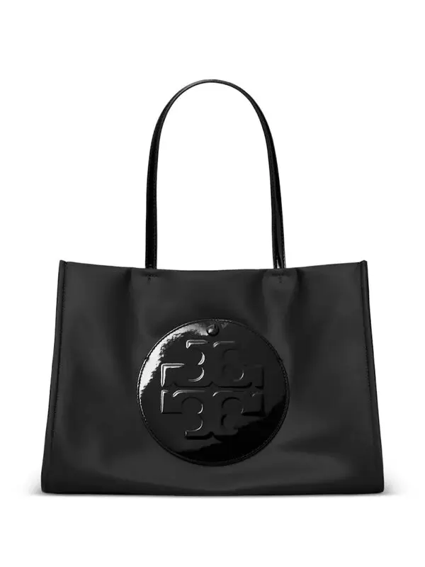 Tory Burch Ella Patent Small Tote - Black