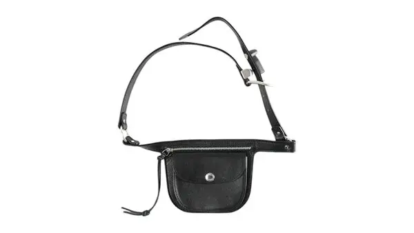 Our Legacy Leather Purse Belt - Malleable Black Bull Hide