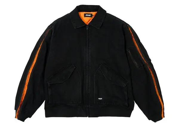 PALACE Zipped Ma1 Bomber Jacket - Black