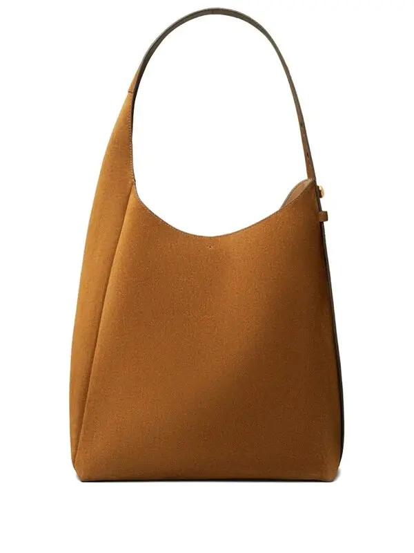 Tory Burch Romy Suede Hobo Bag - Caramel