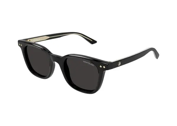 Montblanc Full Rim Square Sunglasses - Black/grey (mb0320s/001)