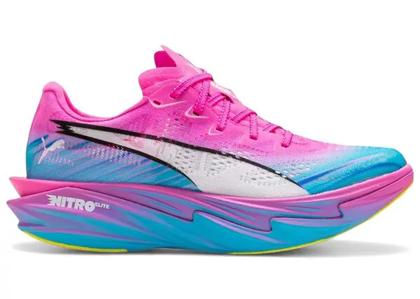 PUMA Deviate Nitro Elite 4 Showtime Pack - Poison Pink/yellow Alert/bright Aqua