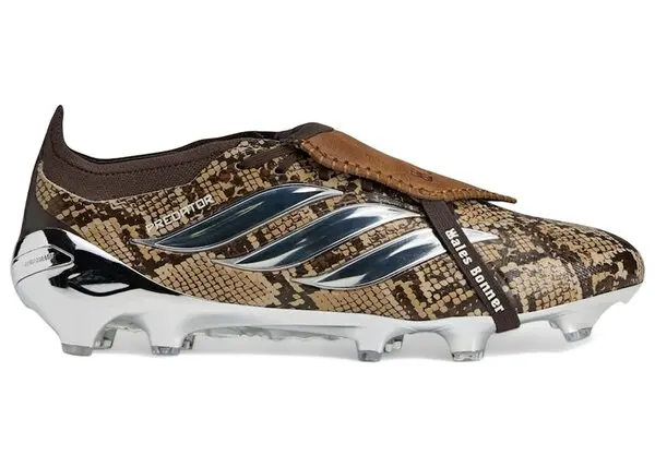 Adidas Predator Elite Foldover Tongue Fg Wales Bonner Snakeskin - Khaki/silver Metallic/wonder White