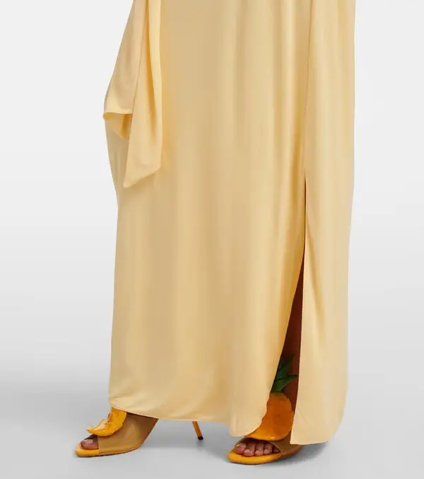 Loewe Paula's Ibiza Crepe Jersey Maxi Dress
