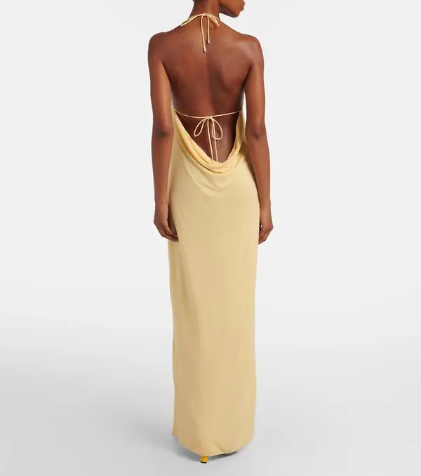 Loewe Paula's Ibiza Crepe Jersey Maxi Dress