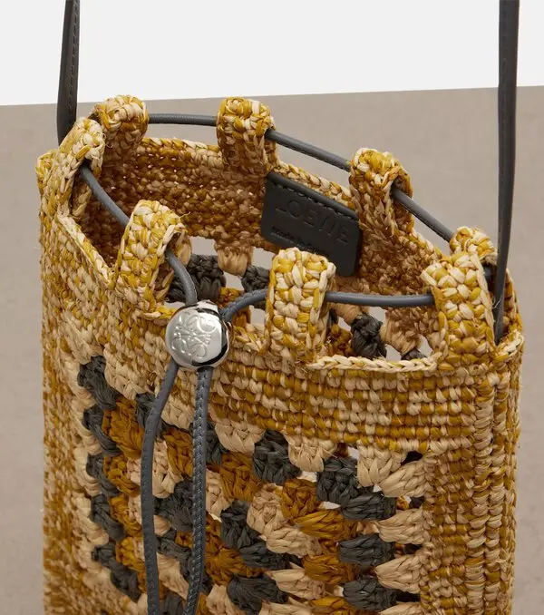 Loewe Paula's Ibiza Raffia Pouch With Strap