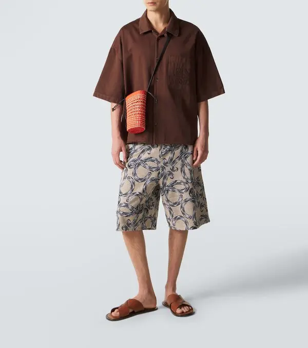 Loewe Paula's Ibiza Anagram Cotton-blend Shirt