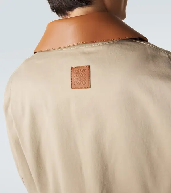 Loewe Paula's Ibiza Leather-trimmed Cotton Jacket