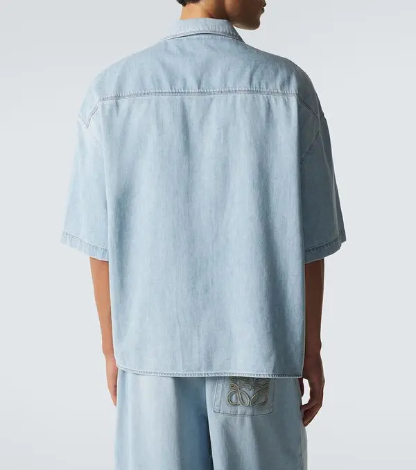 Loewe Paula's Ibiza Anagram Denim Shirt