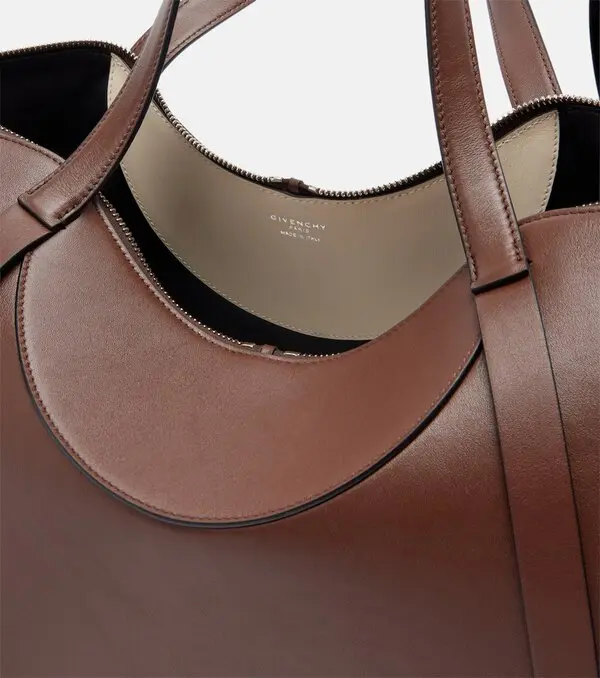 Givenchy The Snatch Large Leather Tote Bag - Brown
