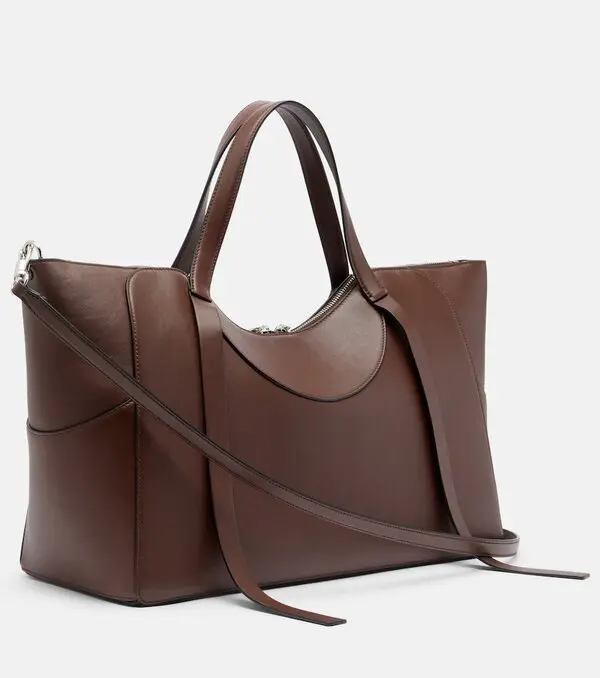 Givenchy The Snatch Large Leather Tote Bag - Brown