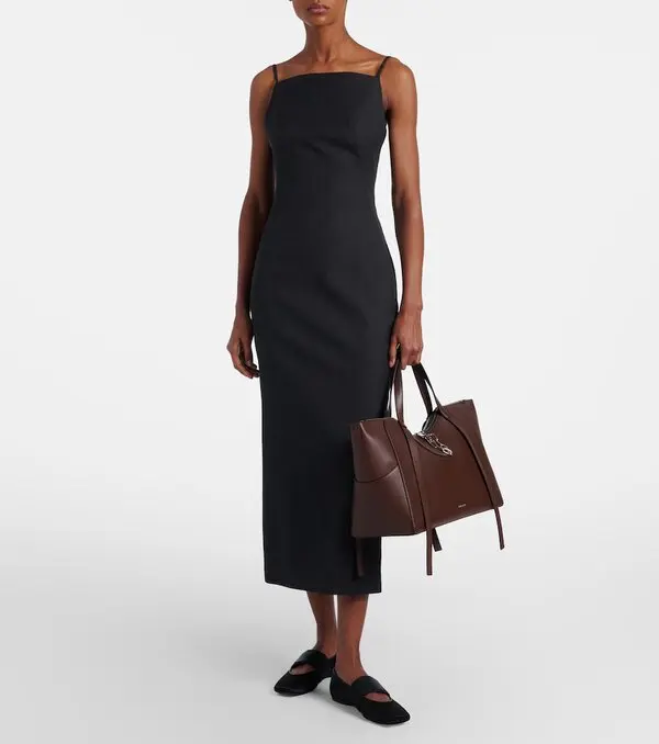 Givenchy The Snatch Large Leather Tote Bag - Brown