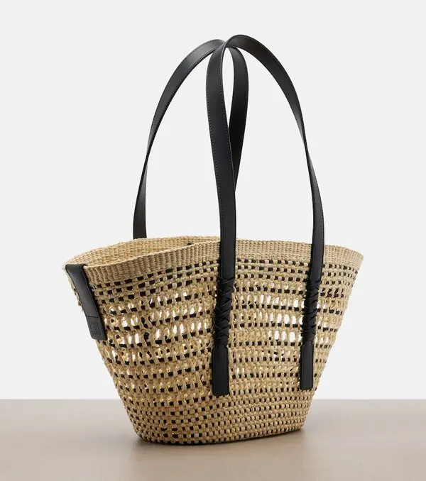 Loewe Braid Medium Basket Bag - Beige