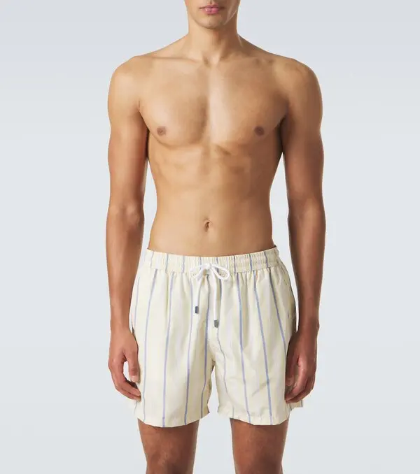 Fedeli Striped Swim Trunks