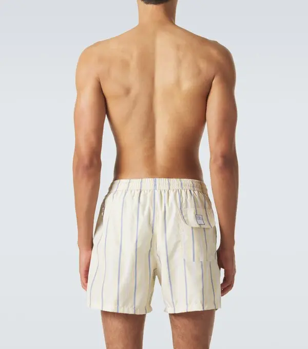 Fedeli Striped Swim Trunks