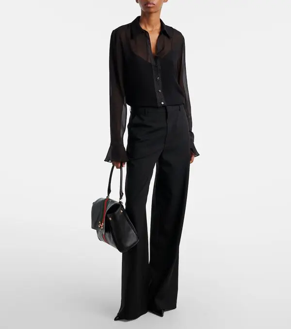Gucci Paparazzo Medium Leather Tote Bag