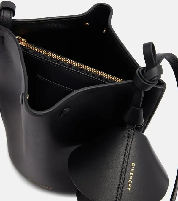 Givenchy Snap Mini Leather Bucket Bag
