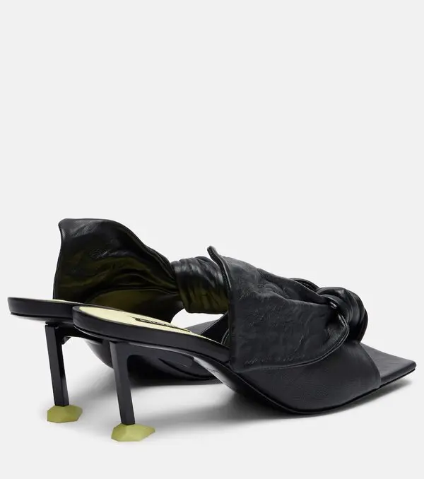 Givenchy Boudoir Bow Leather Mules