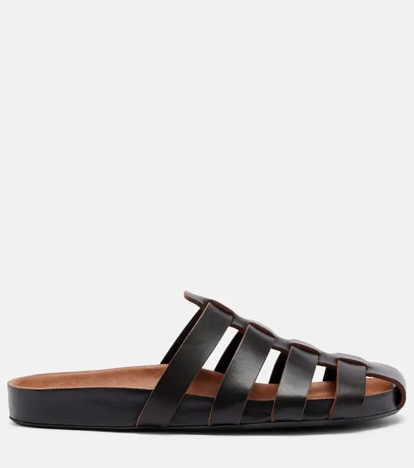 JUDE Dusty Leather Fisherman Sandals - Brown