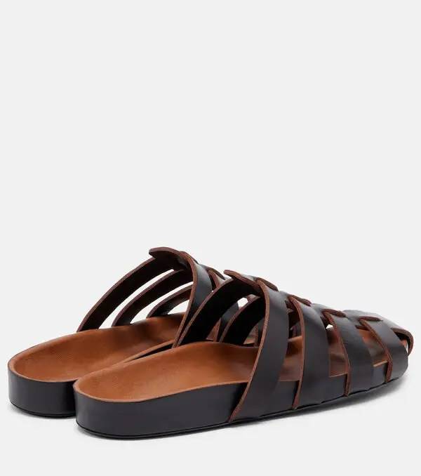 JUDE Dusty Leather Fisherman Sandals - Brown