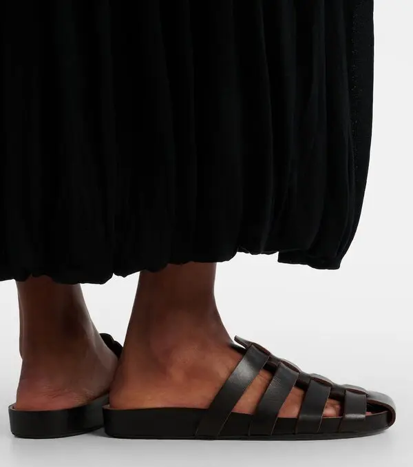 JUDE Dusty Leather Fisherman Sandals - Brown