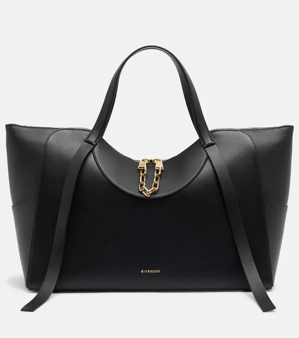Givenchy The Snatch Large Leather Tote Bag - Black