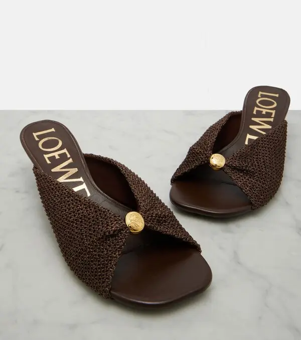 Loewe Square Open-toe Mules