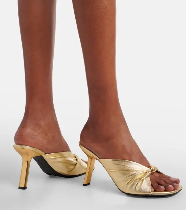 Loewe Paula's Ibiza Pebble Leather Mules