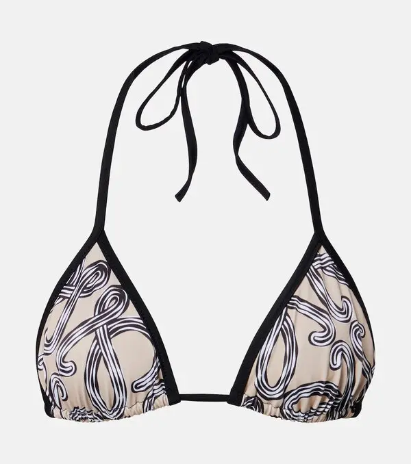 Loewe Paula's Ibiza Anagram Bikini Top - Beige