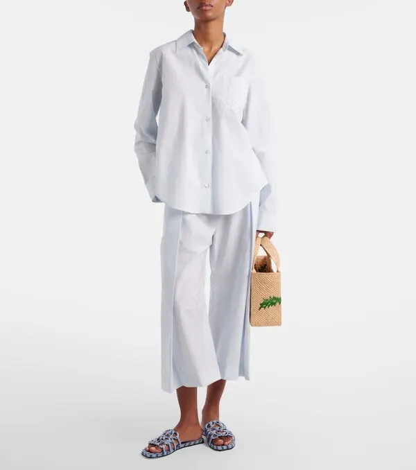 Loewe Anagram Canvas Slides - Blue