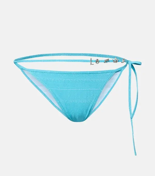 Loewe Paula's Ibiza Jacquard Bikini Bottoms - Blue