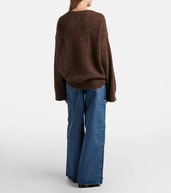 GANNI Mid-rise Wide Leg Cargo Jeans