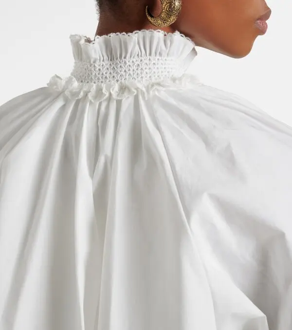Zimmermann Alchemy Lace-trimmed Cotton Poplin Maxi Dress - White