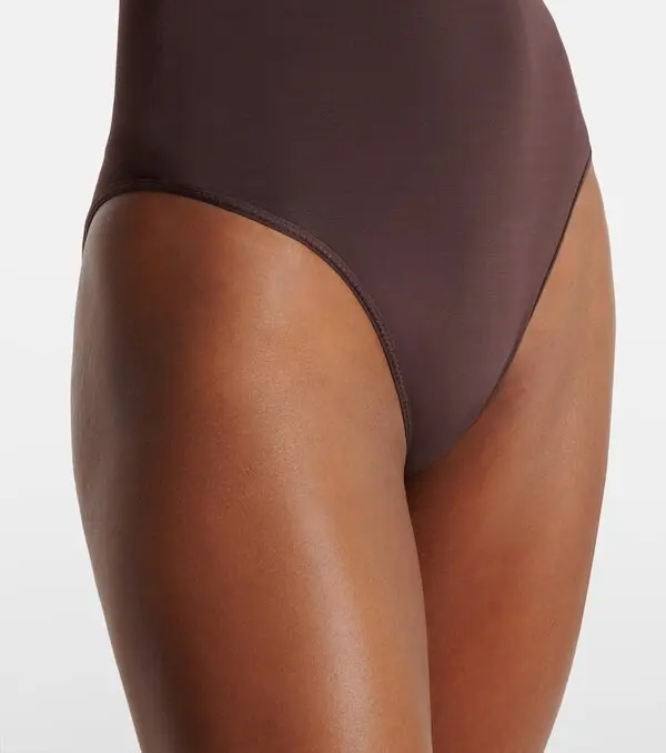 Zimmermann Luna Halterneck Bodysuit - Brown