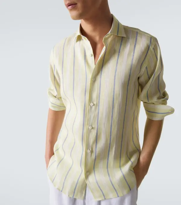Fedeli Striped Linen Shirt