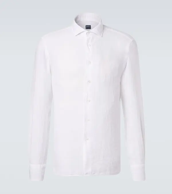 Fedeli Linen Shirt - White
