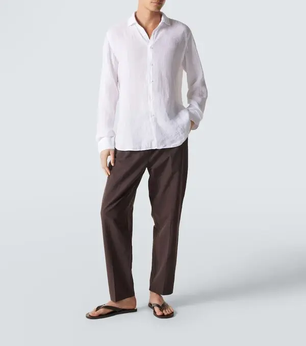 Fedeli Linen Shirt - White